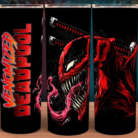 Handmade | Dining | Venomized Deadpool Comic Book Villain Cup Mug ...